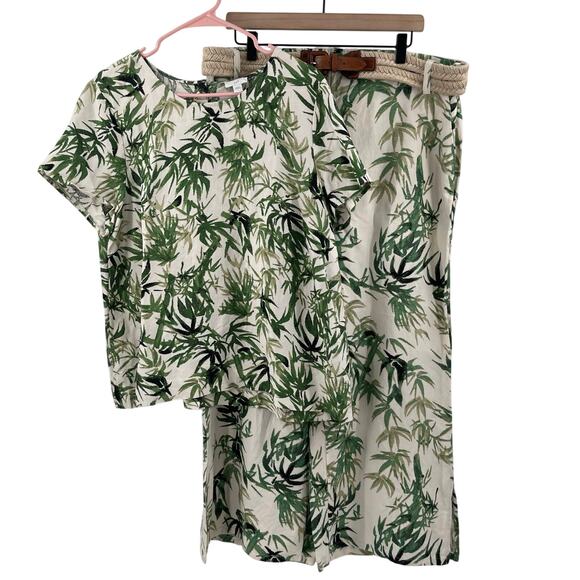 J. Jill | Pants & Jumpsuits | Jjill Linen Blend Set Size Large Barley ...
